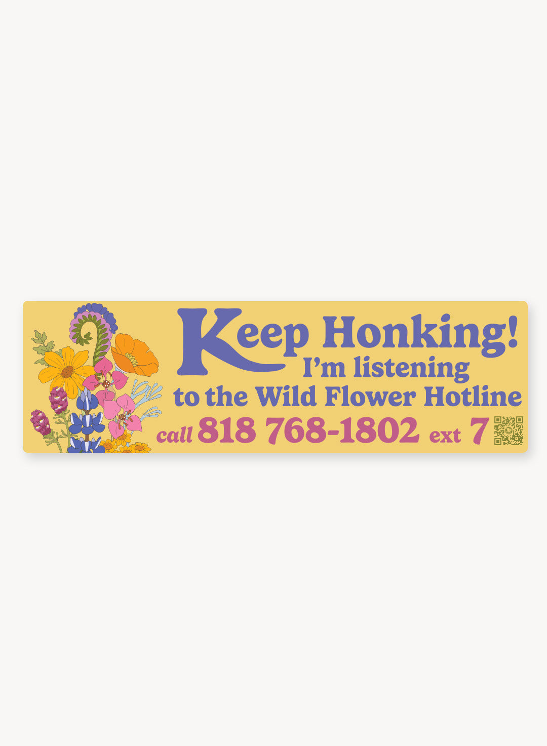 Wild Flower Hotline Bumper Sticker – Theodore Payne Foundation